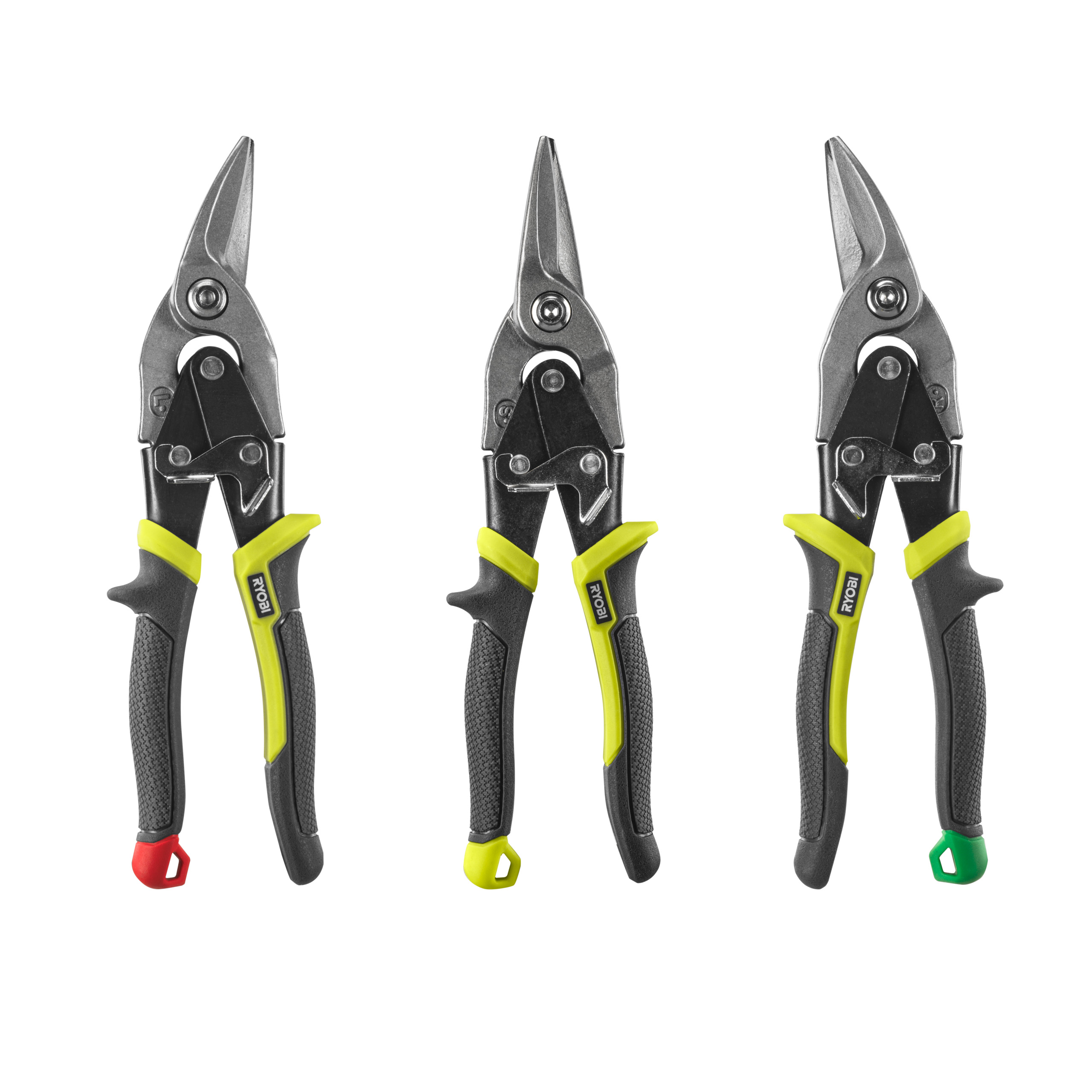 3 piece Heavy Duty Aviation Snips Set | RYOBI | RHAS3PC